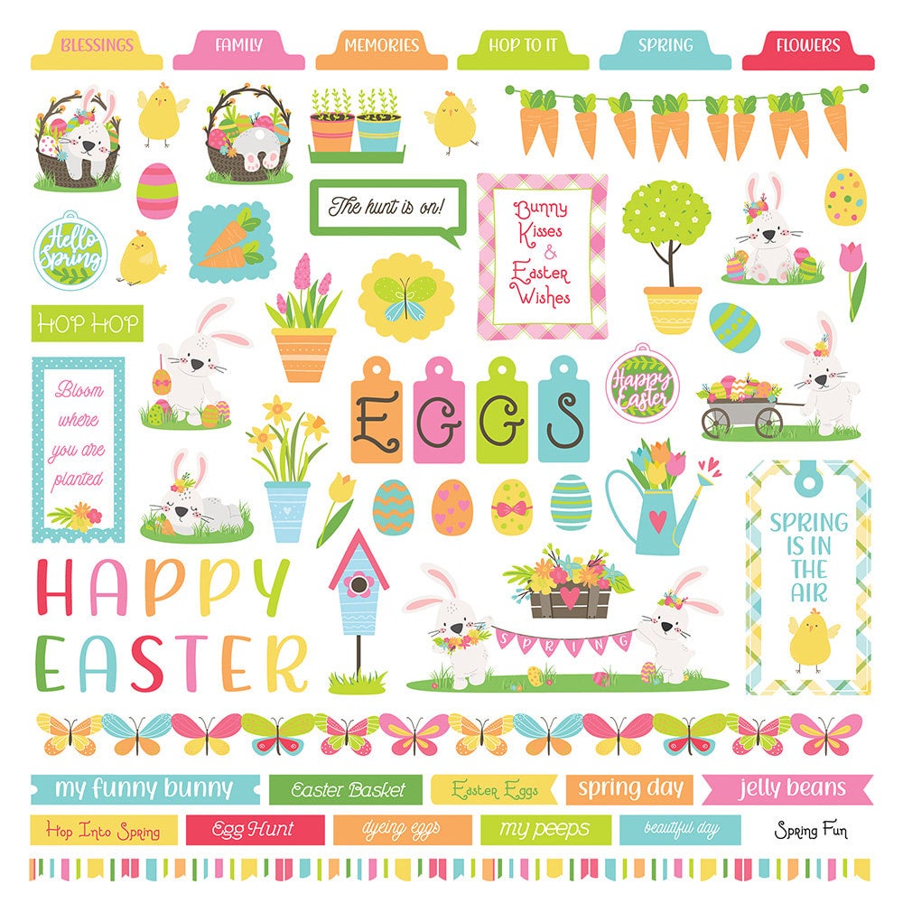 Photo Play Hop to It - Element Stickers - 709388332757 | The Scrappin ...